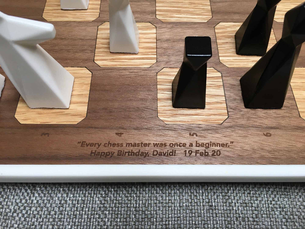 Custom Chess Set - Wooden Chess Board - Modern Resin Chess Pieces – PLA ...