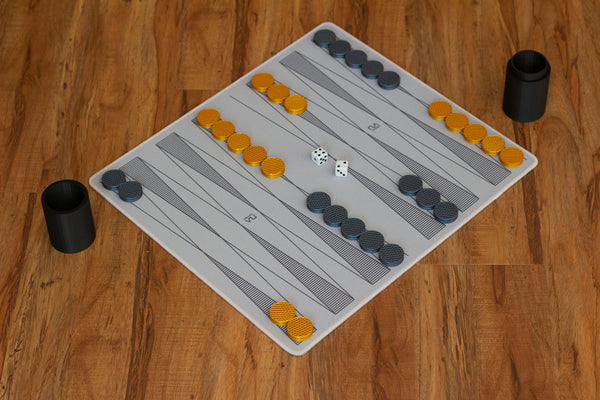 3D Printed Backgammon Set - Modern Unique Backgammon Gifts – PLA Concept