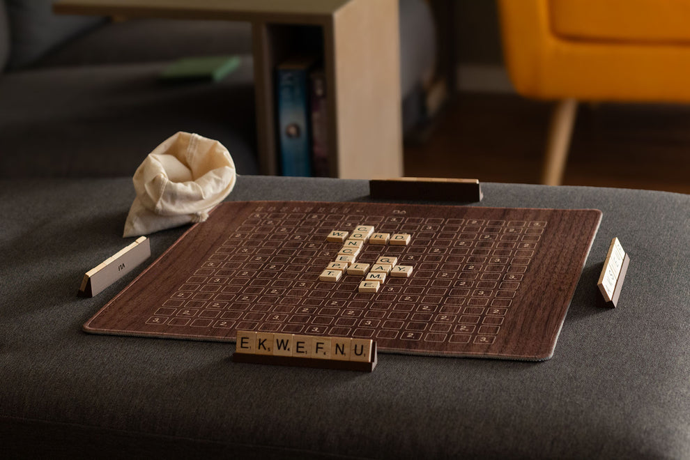Modern Scrabble Set - Rollable Scrabble Board - Handmade, Luxury Gift ...