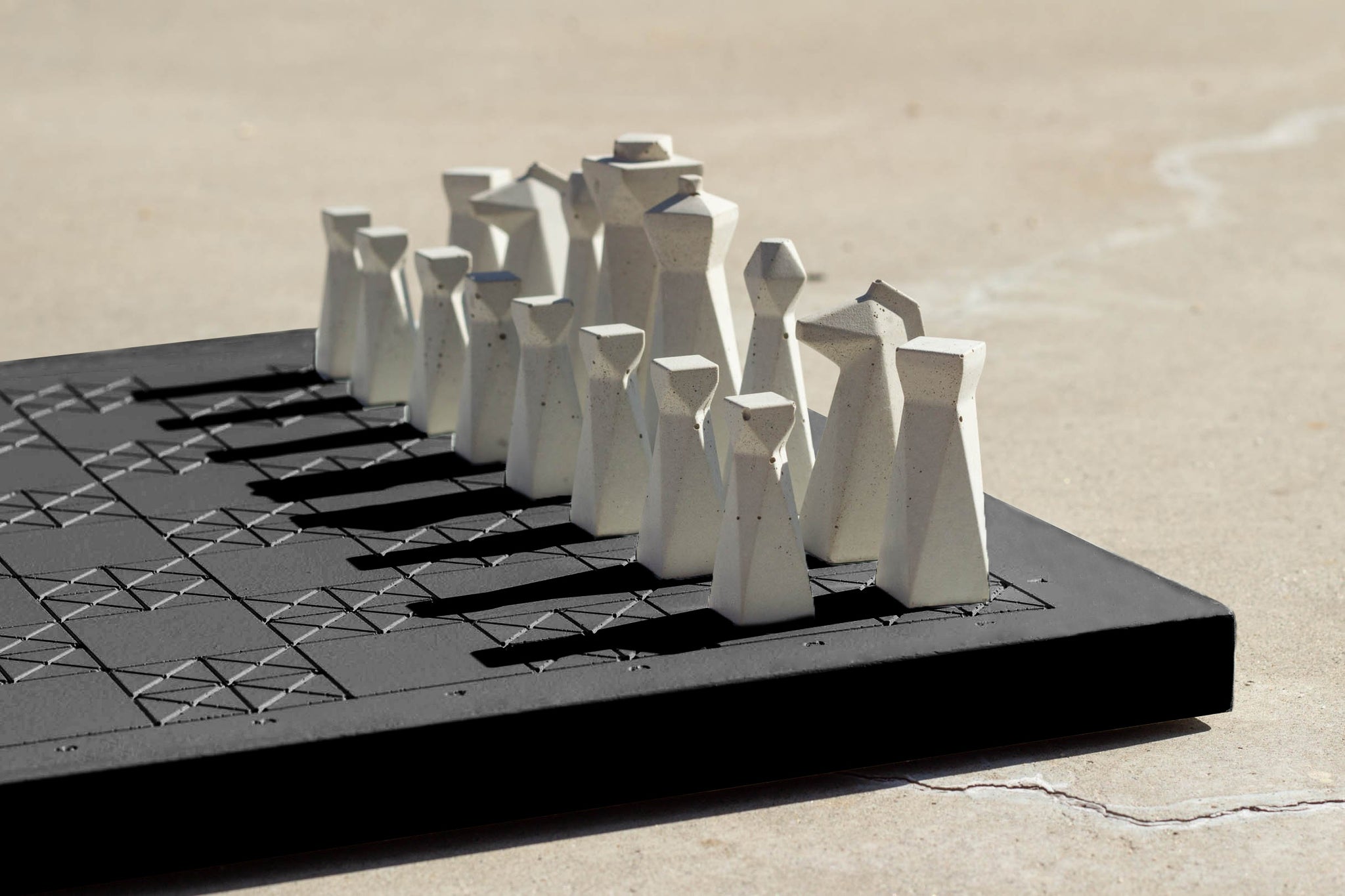 Concrete Matte Chess Set - Modern Chess Pieces - Luxury Chess ...